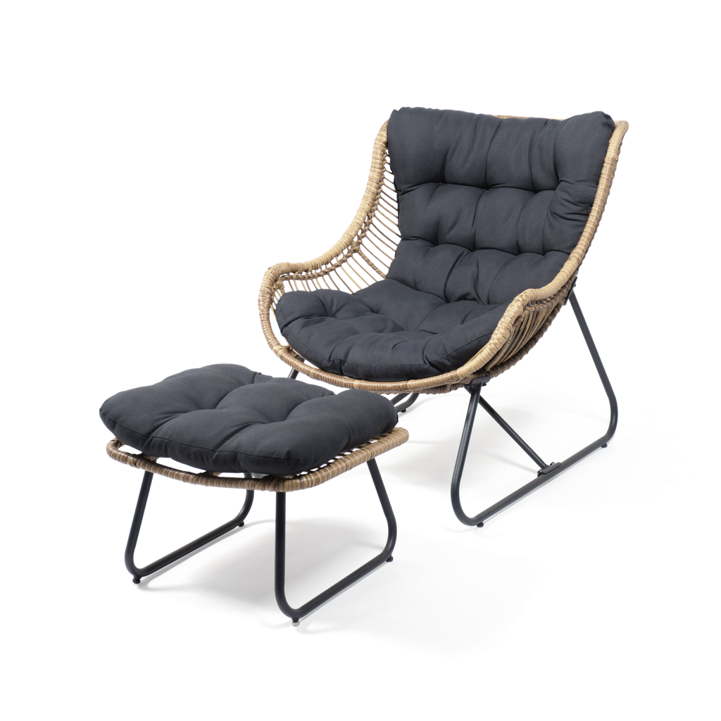 Granada Easy Chair & Footstool | Hartley's Outdoor Living