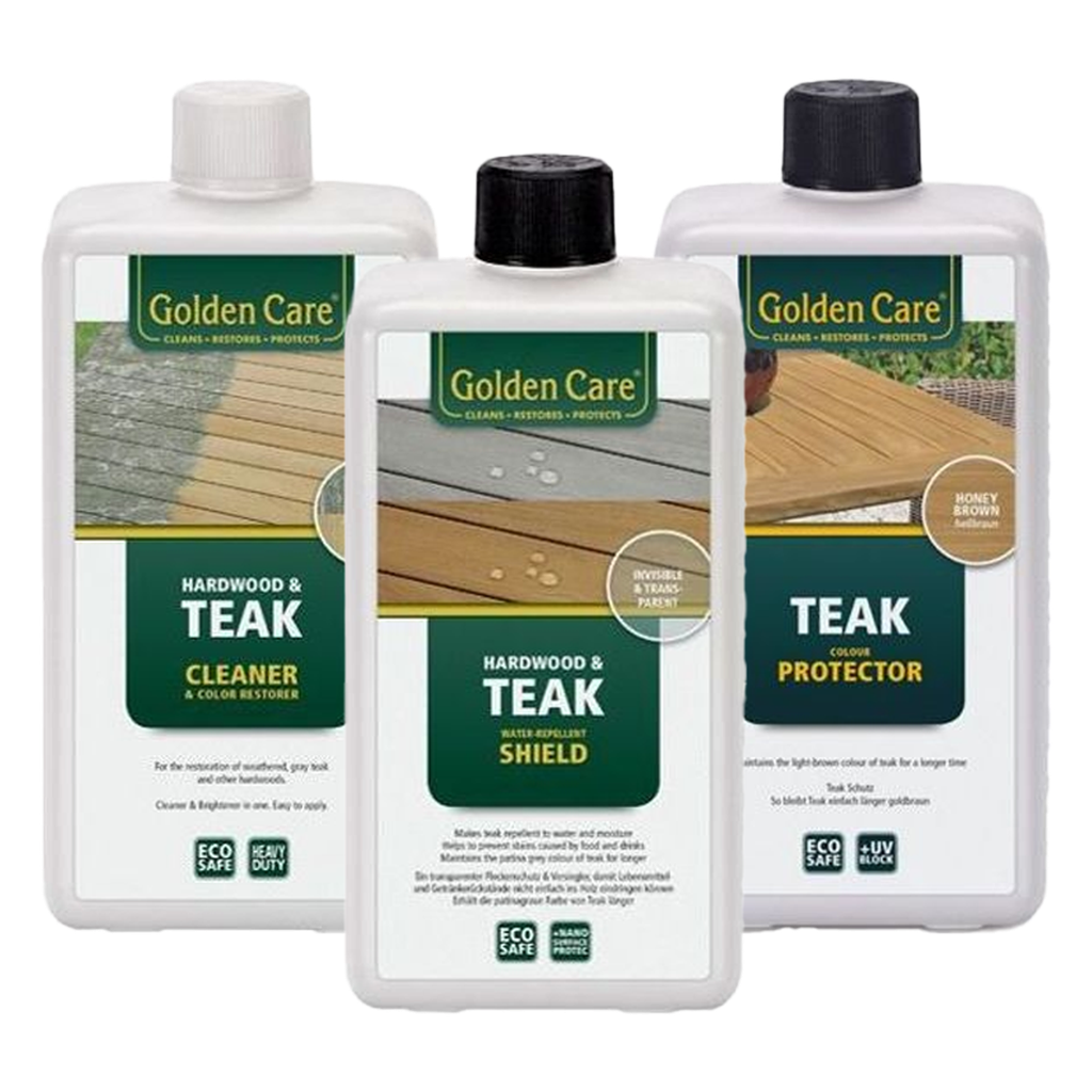 Golden Care - Teak 3 Pack (Protector, Shield & Cleaner) | Hartley's ...